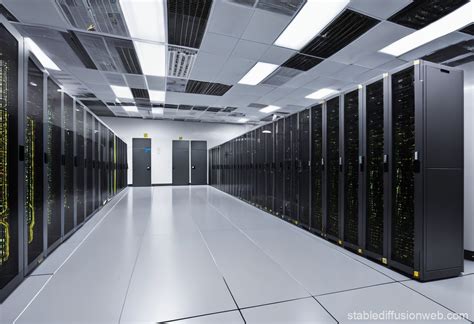 High Resolution Data Center Interior Stable Diffusion Online