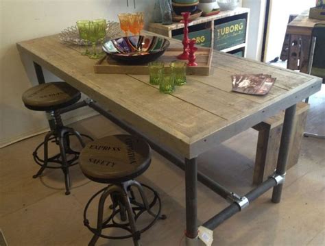 Diy Industrial Dining Table At Andrea Newton Blog