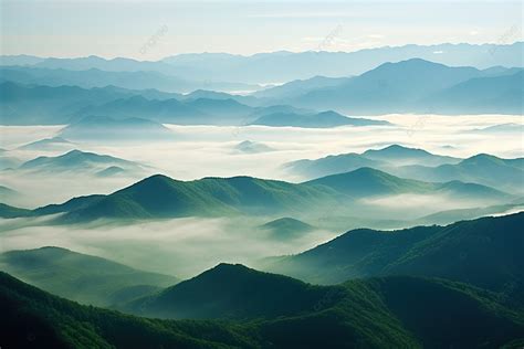 높은 산 안개 아시아 풍경 경남 침착한 높은 해상도 배경 일러스트 및 사진 무료 다운로드 Pngtree