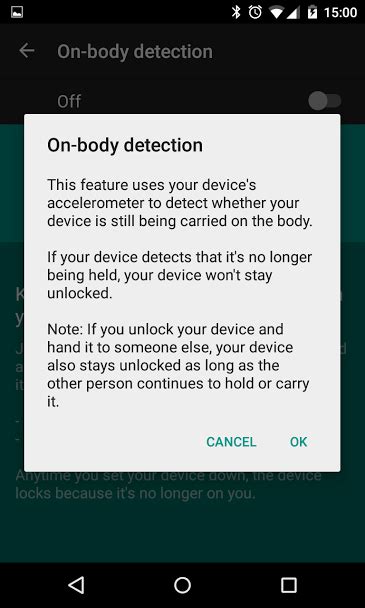 Users Reporting New On Body Detection Lock Mode In Android
