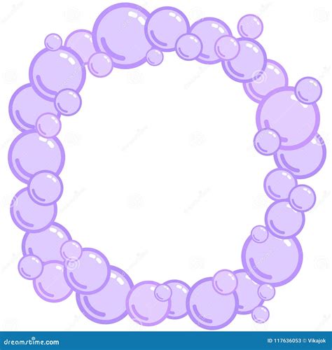 Bubble Frame Place For Text From Blobs Soap Blister Bounding Box