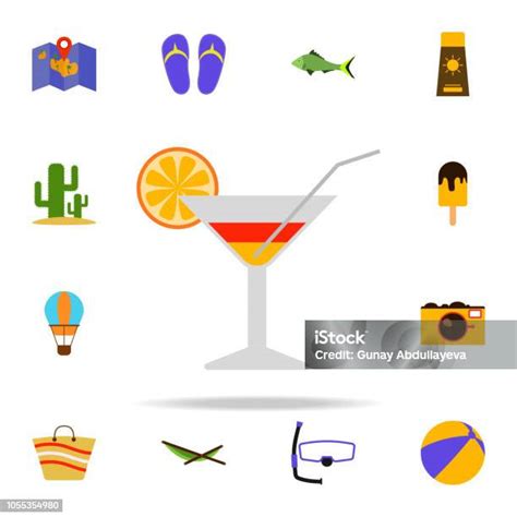 열 대 칵테일 플랫 아이콘입니다 웹 및 모바일에 대 한 여름 아이콘 유니버설 세트 0명에 대한 스톡 벡터 아트 및 기타 이미지 0명 과일 디자인 Istock
