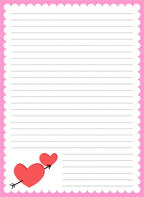 Valentines Letter Template Printable Word Searches