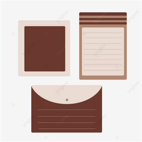 스티커 메모 갈색 미학 메모지 스티커 메모 미적인 Png 일러스트 및 Psd 이미지 무료 다운로드 Pngtree