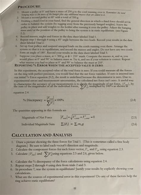 Experiment 2 Static Equilibrium Objectives When All