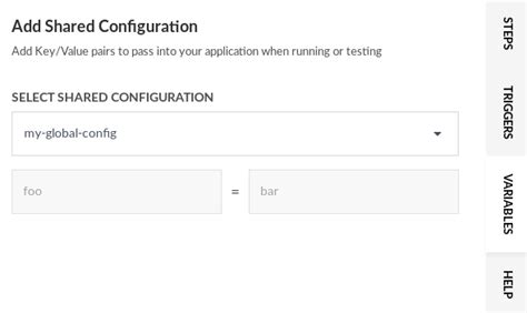 Shared Configuration For Pipelines · Codefresh Docs