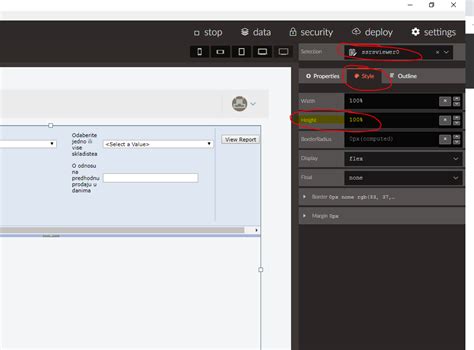 Setting Height Of Control 100 Of Body Height Blazor Server Radzen