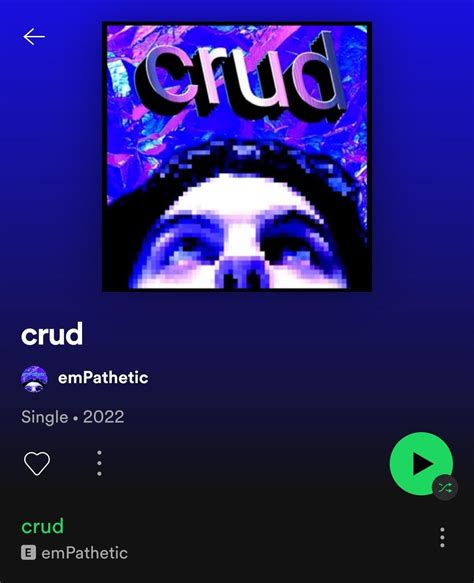My New Single Crud Is Out Now On Spotify And Apple Music Rindependentmusic