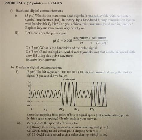 Solved Problem 3 A ﻿baseband Digital Communicationsi 5