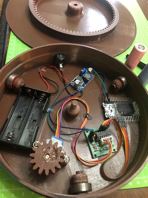 Rotating Turntable Esp32 Wifi Web Interface 28cm Diameter By Beppeita Download Free Stl