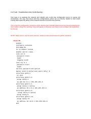 4 4 9 Lab Troubleshoot Inter VLAN Routing 1 Docx 4 4 9 Lab Troubleshoot Inter VLAN
