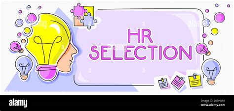 Handwriting Text Hr Selection Concept Meaning Process And Approached By Human Resources When