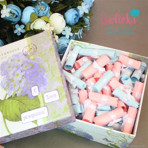 Коробочка с пожеланиями на день рождения 63 фото