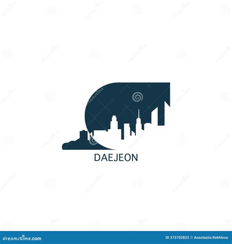 Daejeon Map Vector 144184152