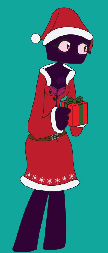 Rule 34 Andy Ok Corz Bra Clothed Clothing Dress Enderwoman Female Medium Breasts Purple Eyes