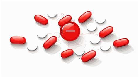 Red Map Pointer Pills Vector Icon Isolated Premium AI Generated Vector