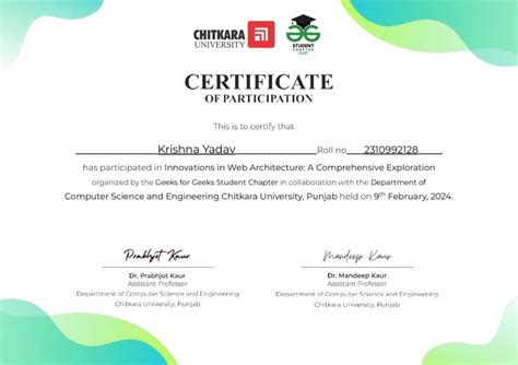 Krishna Yadav On Linkedin Geeksforgeeks Webarchitecture Techevents