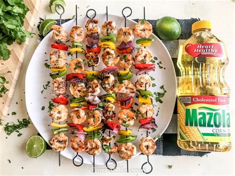 Spicy Garlic Lime Shrimp Skewers Carrie Elle