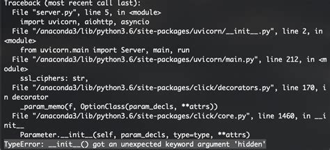 Typeerror Init Got An Unexpected Keyword Argument Hidden Part 1 2019 Fastai