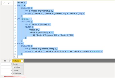 Solved Lookup Text From Another Table Based On Highest Va