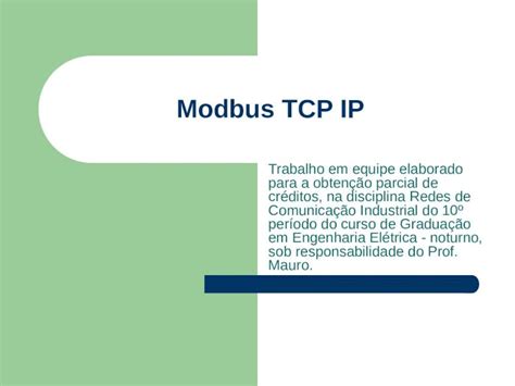 Ppt Trabalho Modbus Tcp Ip Dokumen Tips