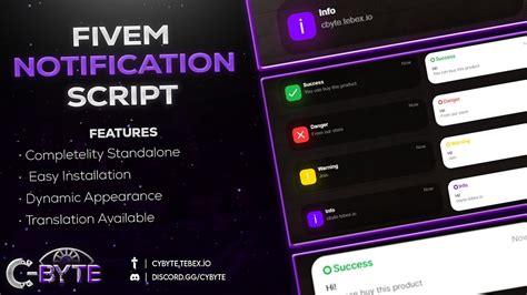 Free Modern Notify System Fivem Releases Cfxre Community