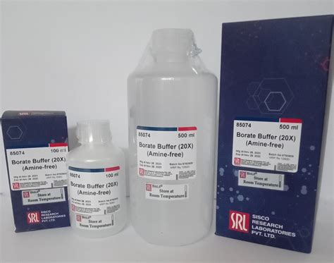 Borate Buffer 20x Amine Free Buffers