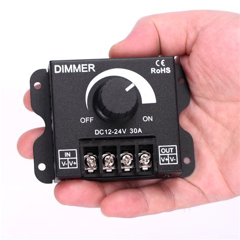 dc 12v 24v pwm led lighting dimming device led strip dimmer 30a 12vmonster lighting and more