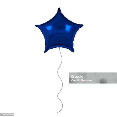 흰색 배경에 격리 된 파란색 호일 풍선입니다 생일 파티 프리젠 테이션을위한 3d 렌더 요소 구 모양 0명에 대한 스톡 사진 및 기타 이미지 Istock