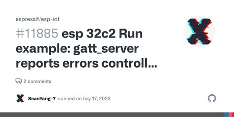 Esp 32c2 Run Example Gattserver Reports Errors Controller Rom Commit 3314f9d Controller