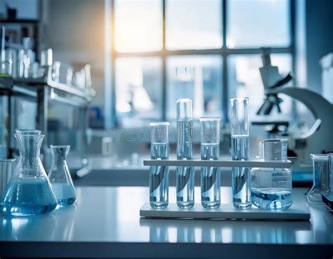 Laboratory Environment Featuring Lab Equipment Test Tubes And