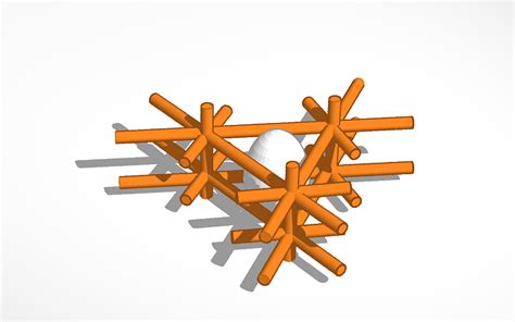 3d Design Egg Drop Paper Straw Design Tinkercad