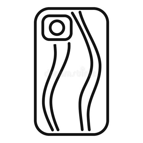 Smartphone Showing Fingerprint Sensor Icon For Security Access Stock Illustration Illustration