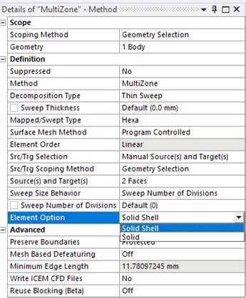Exploring The Ansys LS Dyna Thick Shell Element In Ansys Mechanical PADT