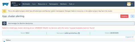 Cluster And Project Monitor Start Error · Issue 20769 · Rancher