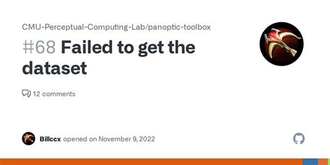 Failed To Get The Dataset · Issue 68 · Cmu Perceptual Computing Lab