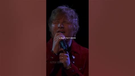 Ed Sheeran Hallelujah Live Performance Yt Shorts Youtube