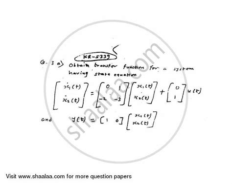 Continuous Time Signals And System 2012 2013 Be Electronics Engineering Semester 5 Te Third