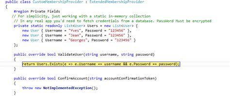 How To Configure Custom Membership Provider Using Aspnet Mvc4 With