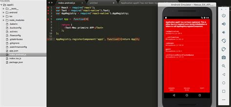 Reactjs Error Registry Appregistry Android React Stack Overflow