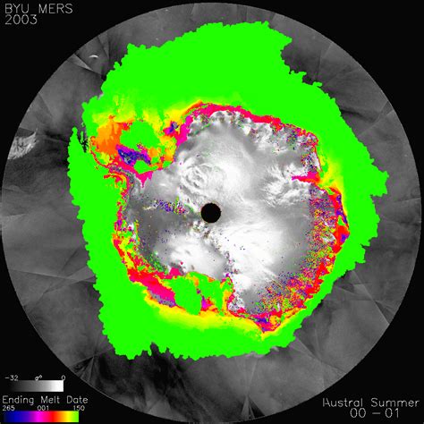 Antarctic Sea Ice Melt Detection