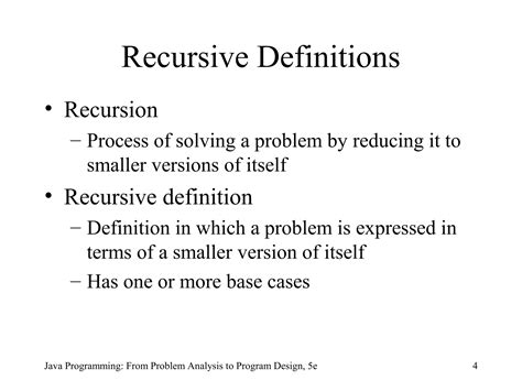 Chapter 13 Recursion Ppt