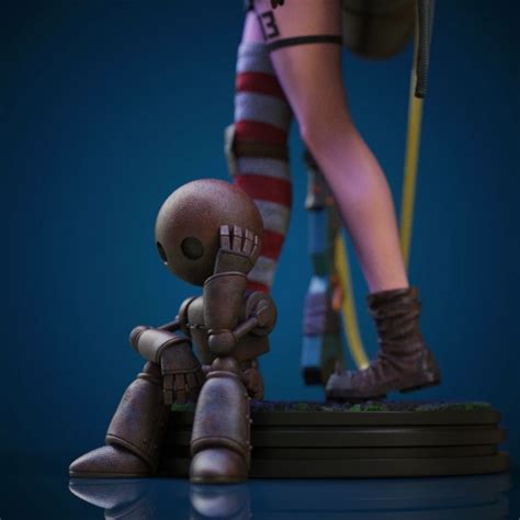 Sexy War Girl With Robot Statue Nsfw ‹ 3d Spartan Shop