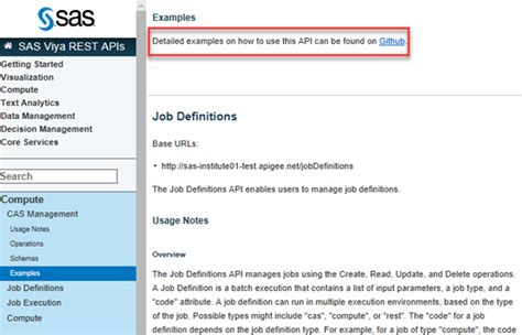 Sas Viya Rest Api Reference Documentation Getting A Makeover Sas
