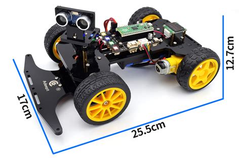 Adeept Smart Rc Car Kit For Rpi Pico W Line Tracking Obstacle