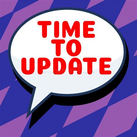 Sign Displaying Time To Update Business Overview The Latest