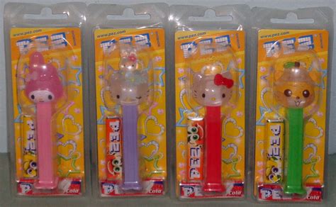 Original Cloudy Crystal Hello Kitty Pez Set On Japanese Blister 120 00 Pez Collectors Store