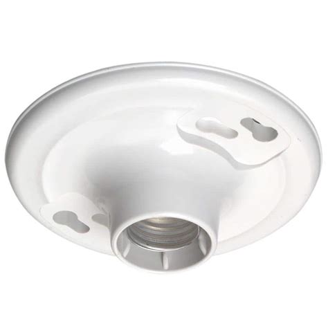 Leviton 660w Medium Base One Piece Single Circuit Keyless Outlet Box Mount Plastic Incandescent