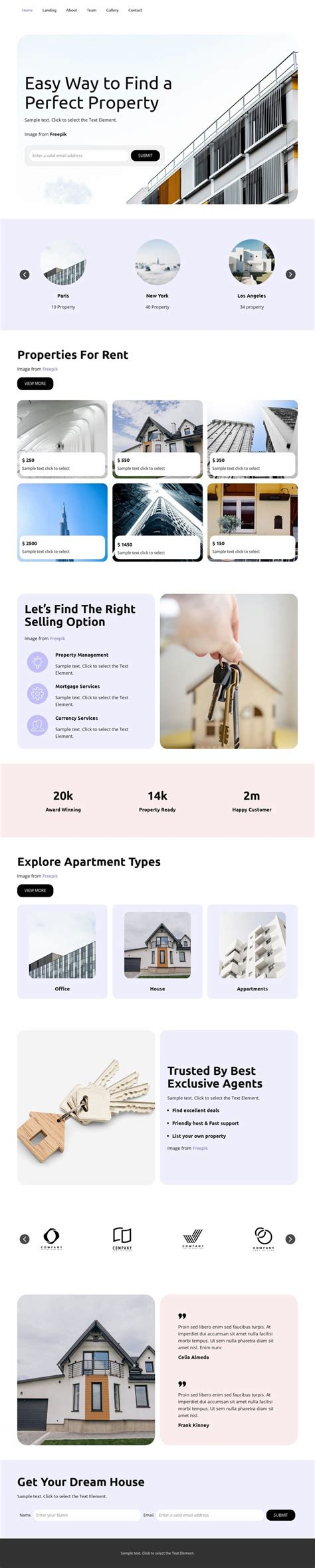 Property Management Landing Page By Nicepage