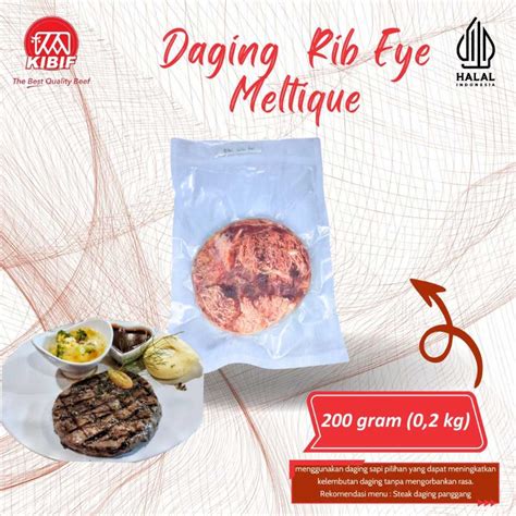 Jual Daging Sapi Rib Eye Meltique Porsi 200gr Shopee Indonesia
